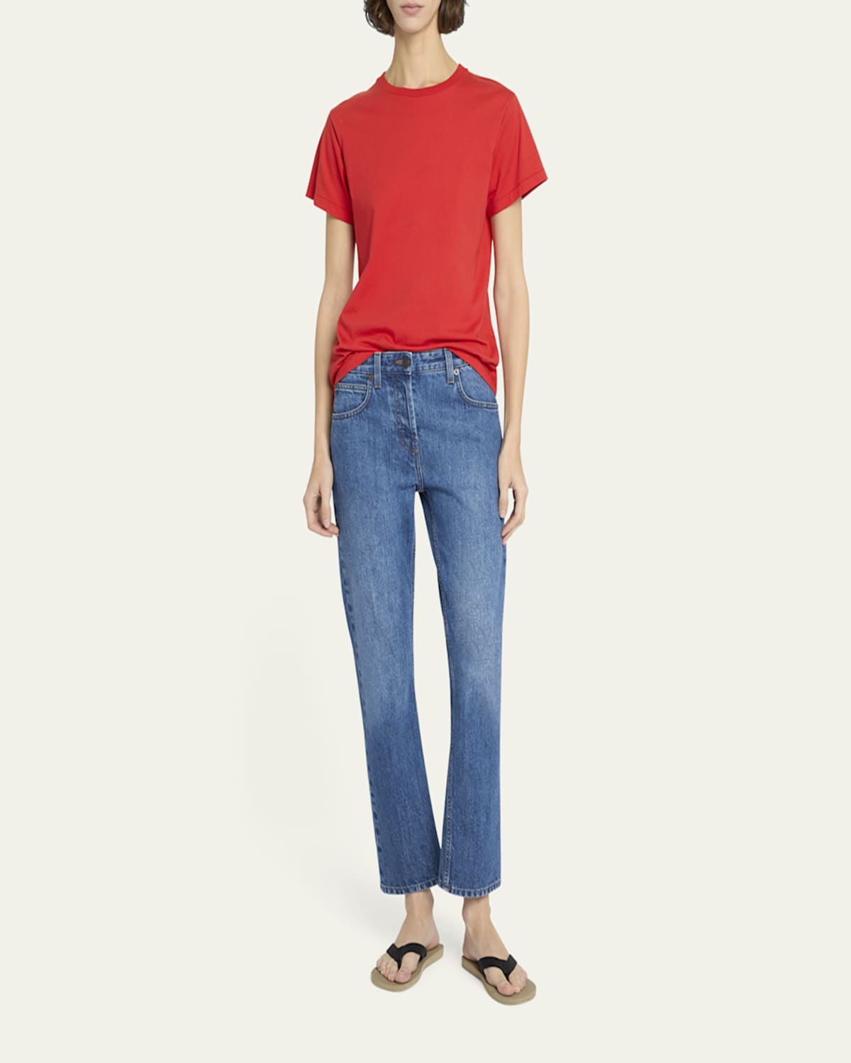 THE ROW Riaco Slim-Leg Ankle Jeans